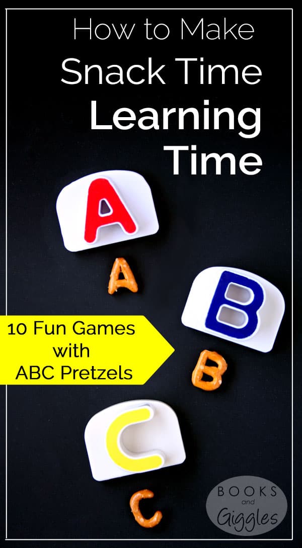 How to Make Snack Time Learning Time {10 Fun Games with ABC Pretzels}