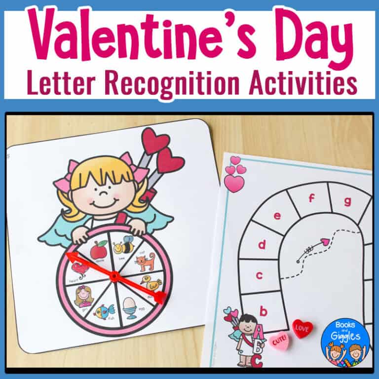 Preschool Valentine Activity: Bee My Valentine ABC Clip Cards