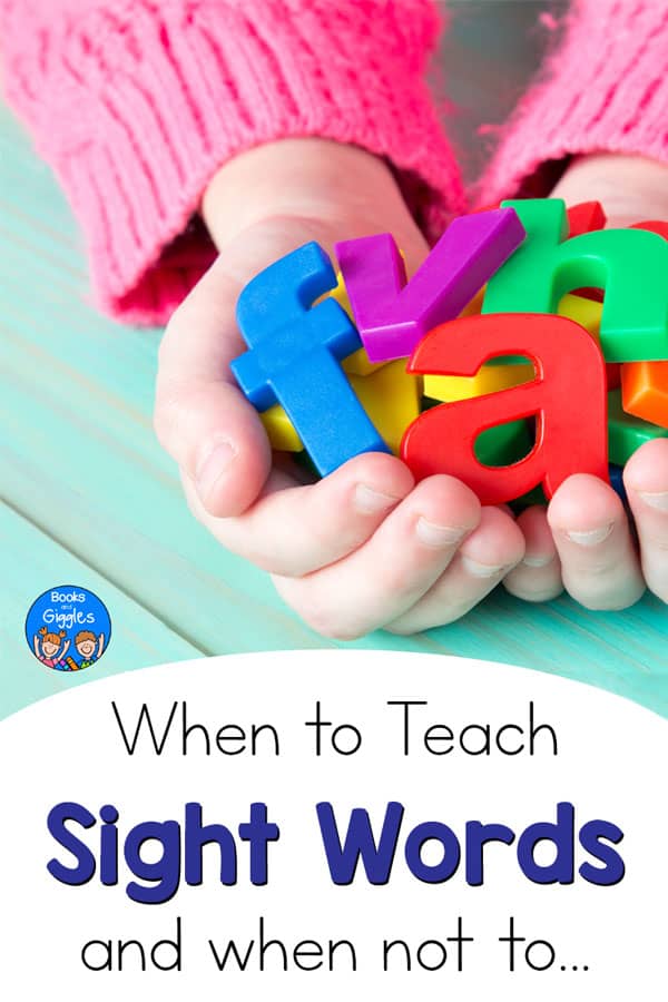When To Teach Sight Words And When Not To 