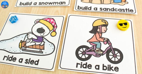 Seasons Playdough Mats {Free Printable}