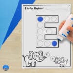 Letter E Dot Marker Worksheets