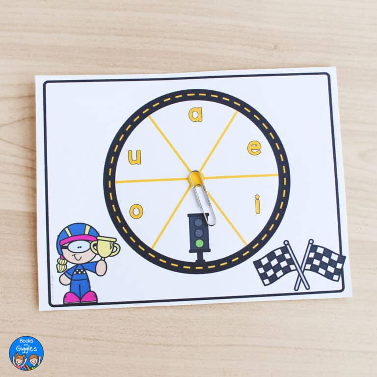 Race Car Vowel Game {Free Printable}