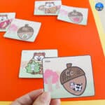 Squirrel and Acorn Fall Letter Sound Cards