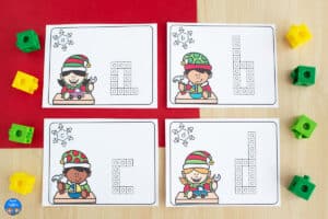 Elf Letter Building Activity for Preschool