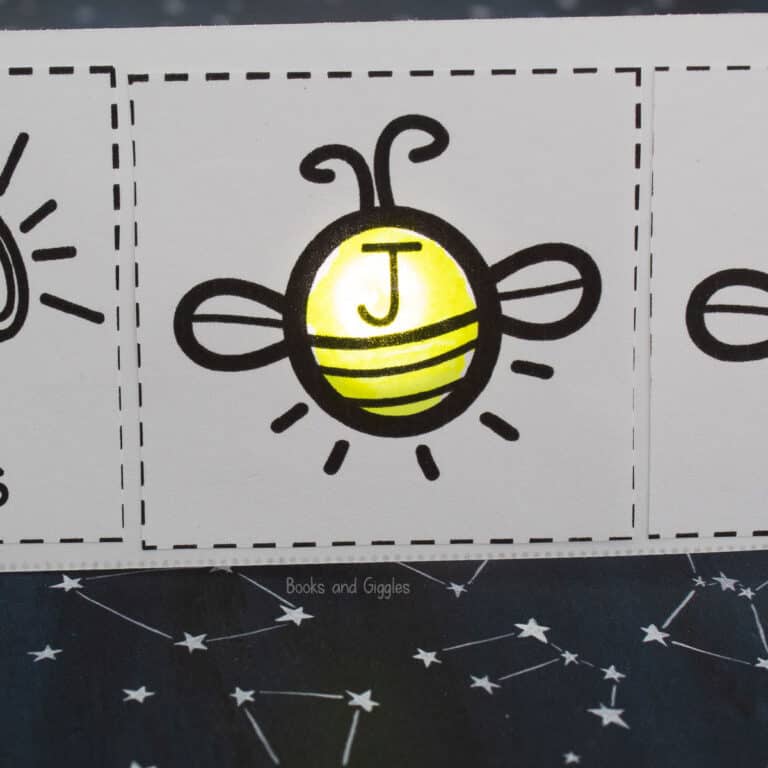 Firefly Flashlight Name Activity for Summertime