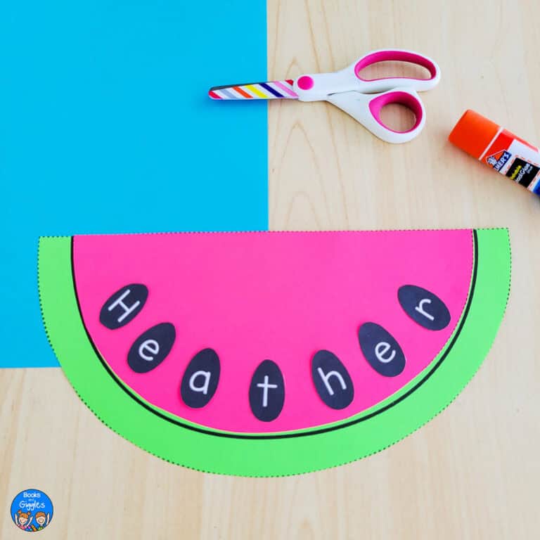 Watermelon Summer Name Craft