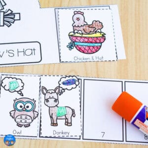 October Story Sequencing Hats