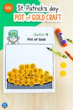 Preschool Pot of Gold Craft for St. Patrick's Day