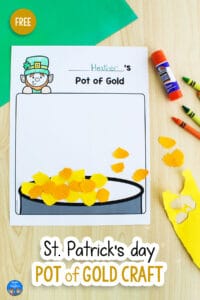 Preschool Pot of Gold Craft for St. Patrick's Day