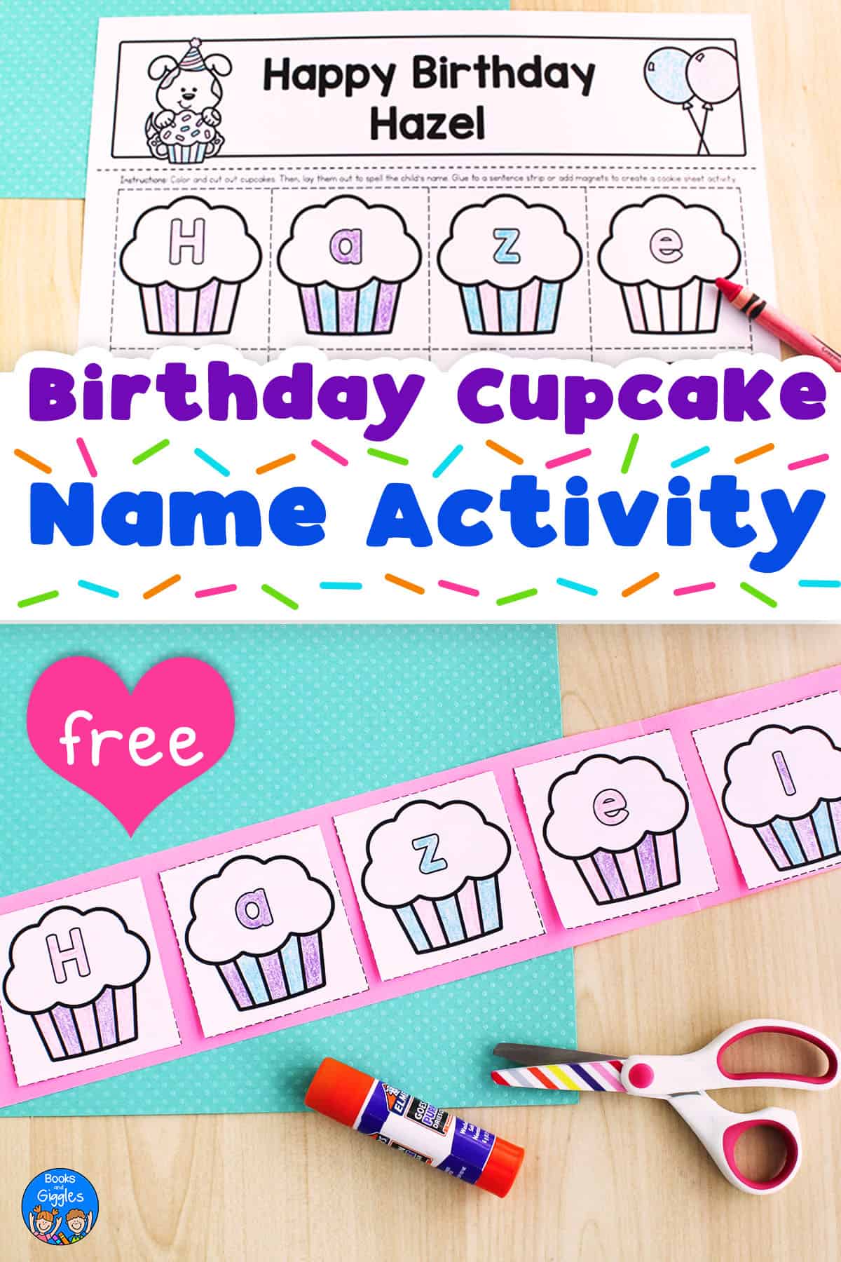 Free Printable Birthday Name Activity
