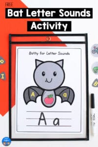 Bat Letter Sounds Activity